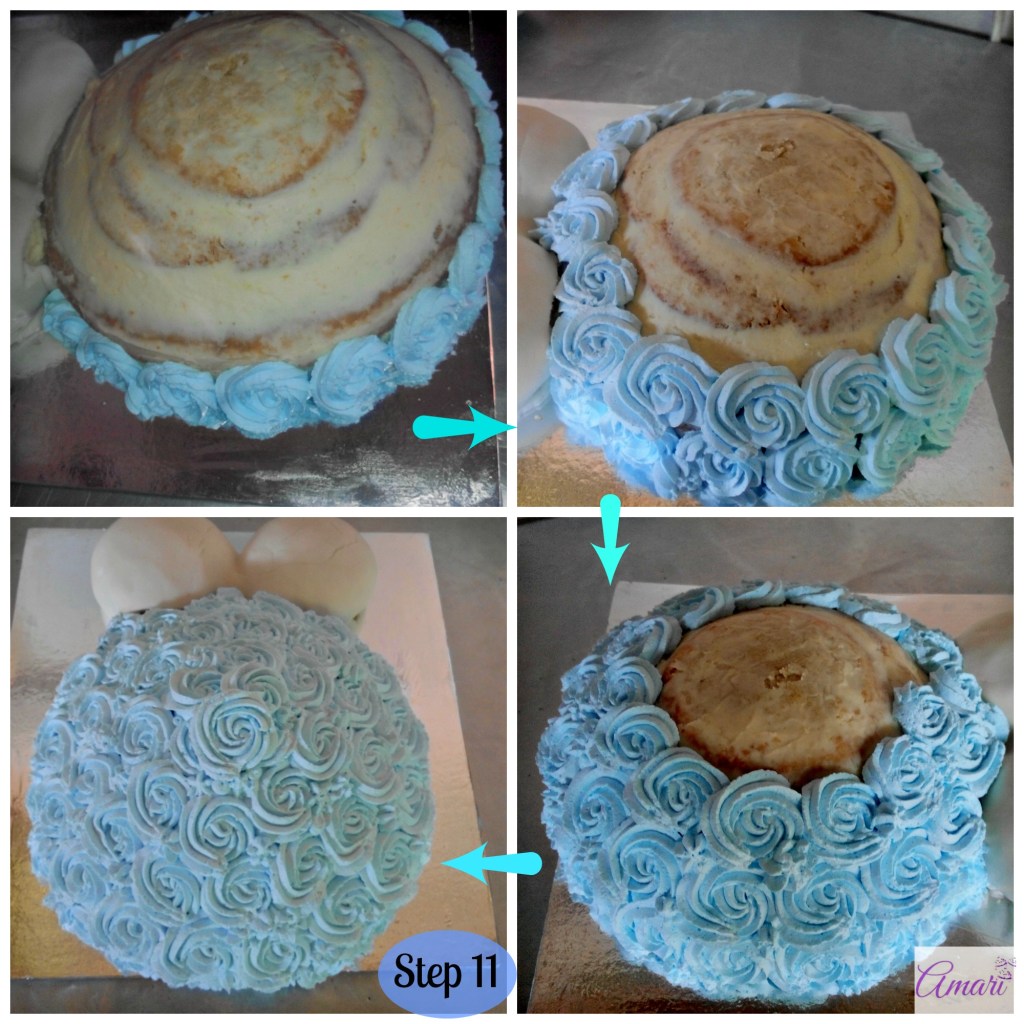 How to Make a Pregnant Belly Cake-Picture Tutorial – Baking with Amari ...