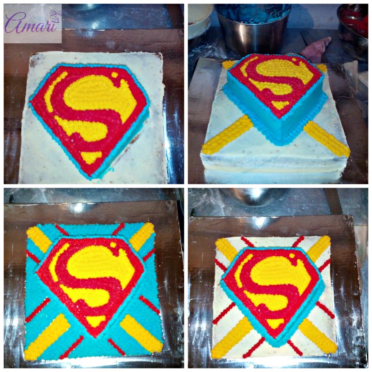 Superman-themed Buttercream Cake Tutorial – Baking with Amari | Online ...