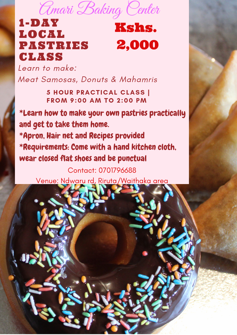 Amari Local Pastries 1-Day class 2019 Poster – Baking with Amari ...